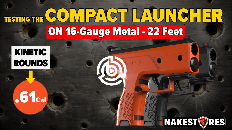 Byrna CL Compact Launcher Tested: 16-Gauge Metal Impact at 22 Feet ...
