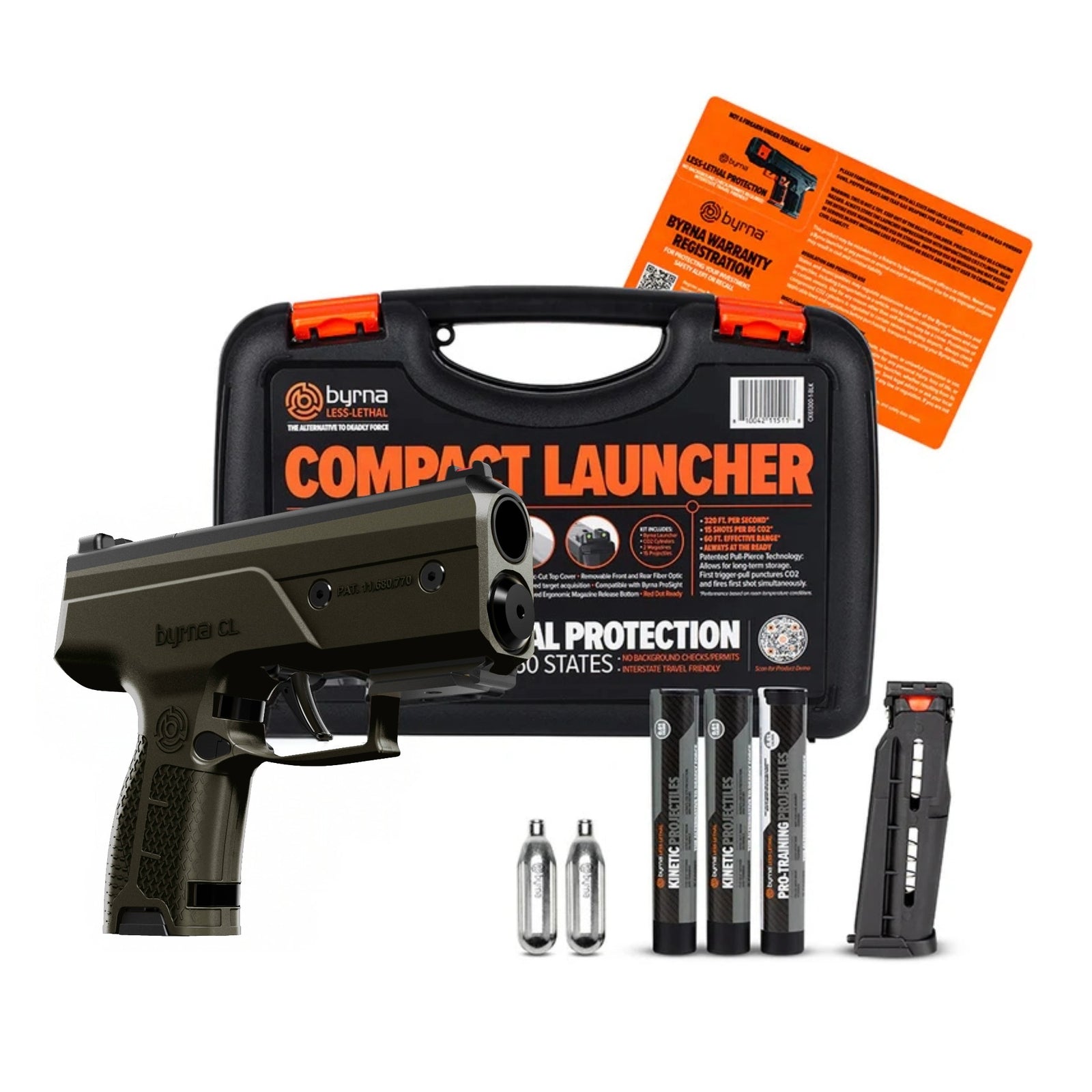 Byrna CL Compact Launcher Universal Kit - Concealed Carry Self-Defense