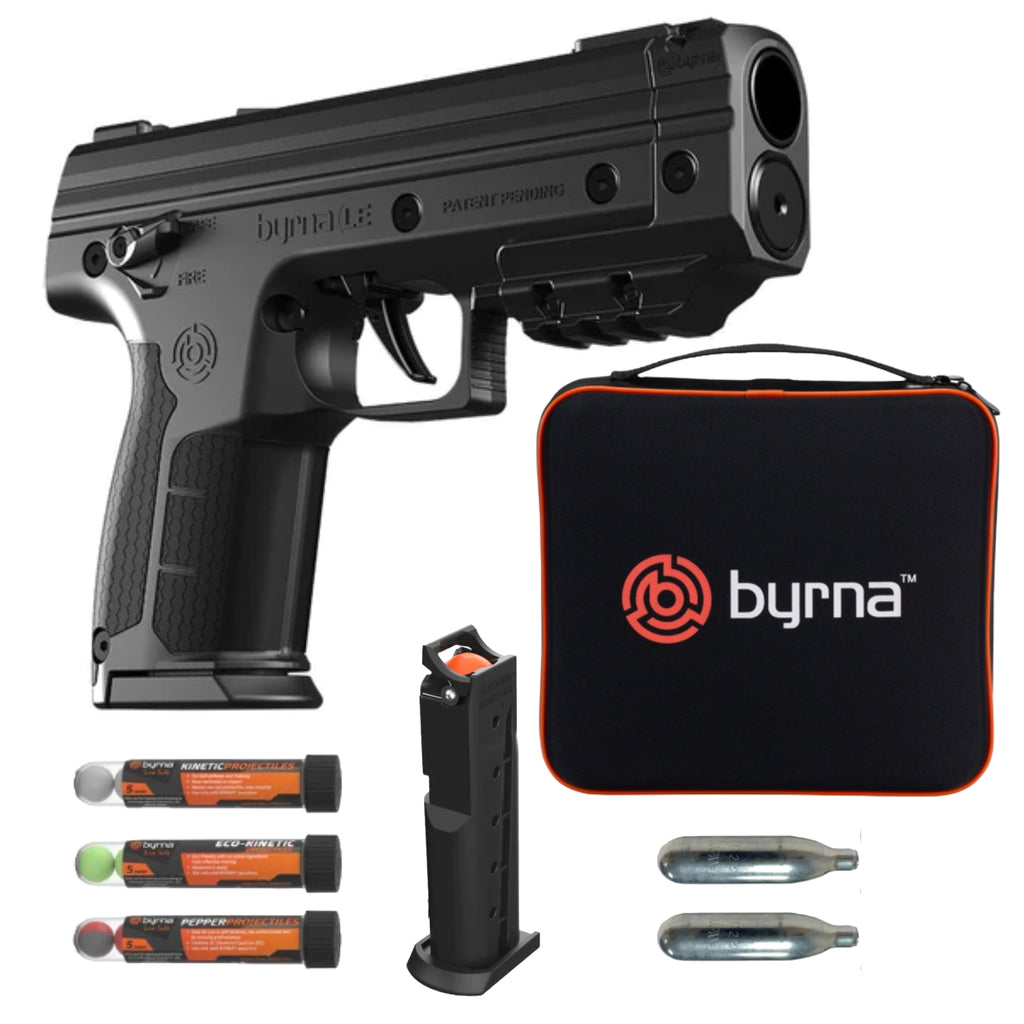 Byrna LE Pepper Launcher Gun Kit -Byrna LE Pistol – NAKESTORES