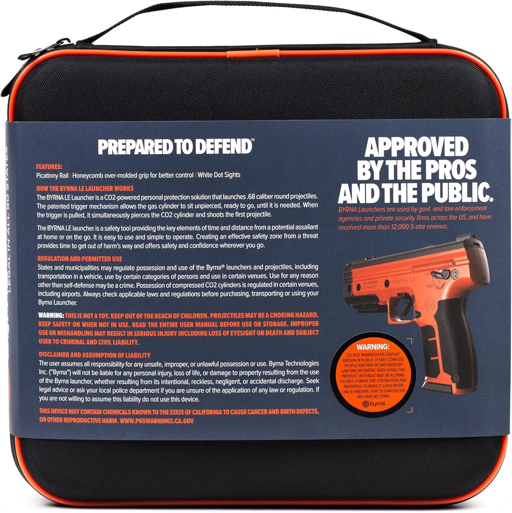 Byrna LE Pepper Launcher Gun Kit -Byrna LE Pistol – NAKESTORES