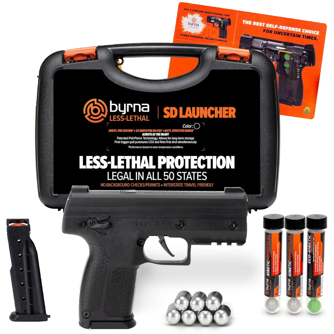 Nakestores SD Bundle Black | Includes Byrna SD Universal Kit + Byrna 95 ...
