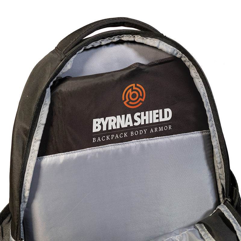 BYRNA SHIELD BULLET RESISTANT BACKPACK BODY ARMOR - BS00110