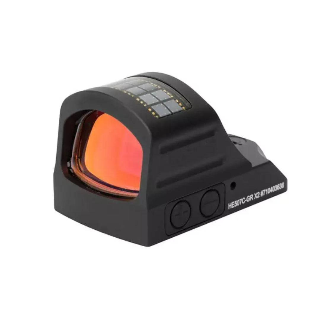 Solar-Powered X2 Open Reflex Optical Sight with 8 MOA Red Dot for Byrna ...