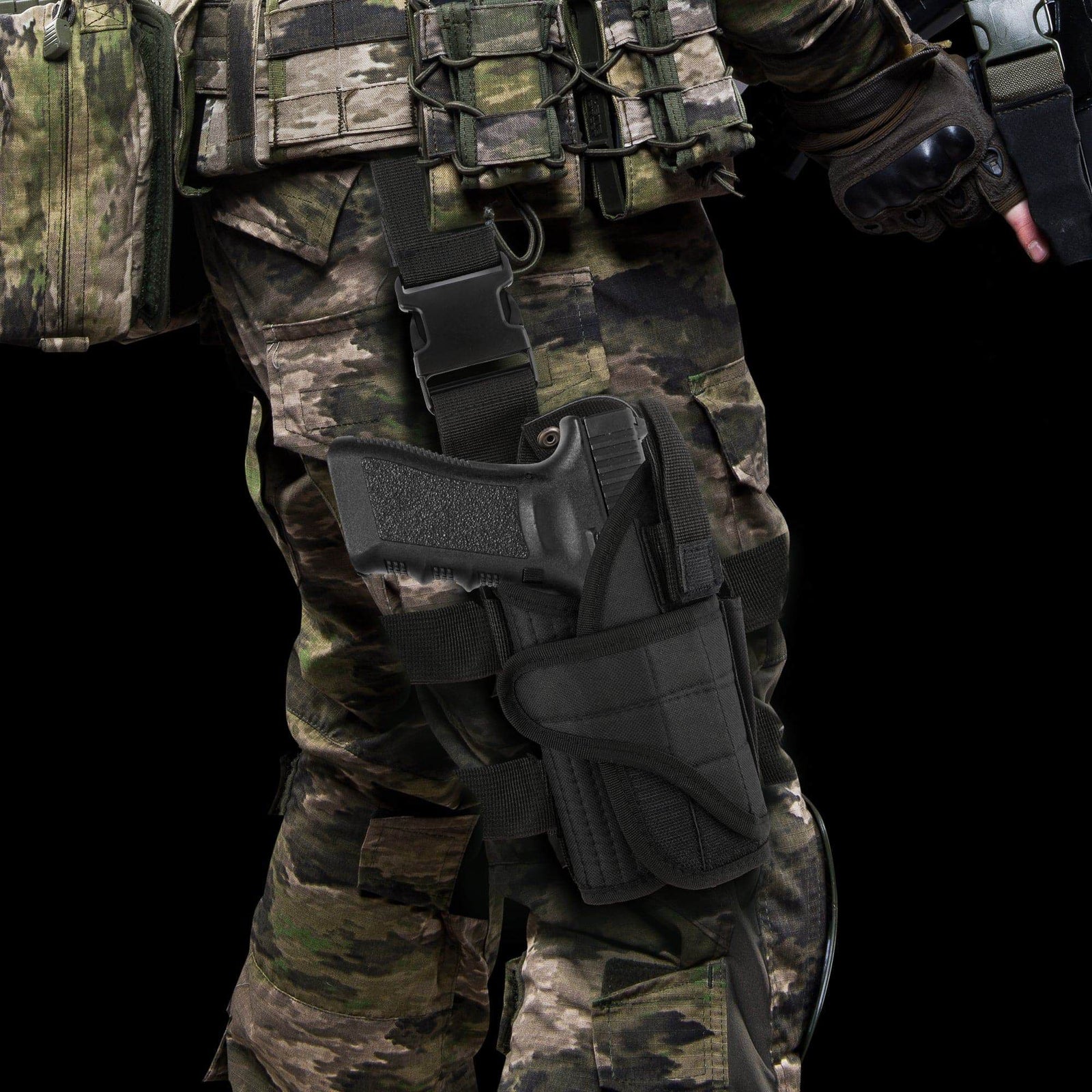 Tactical Drop Leg Thigh Holster - Fit Any Byrna Pistol Launcher ...