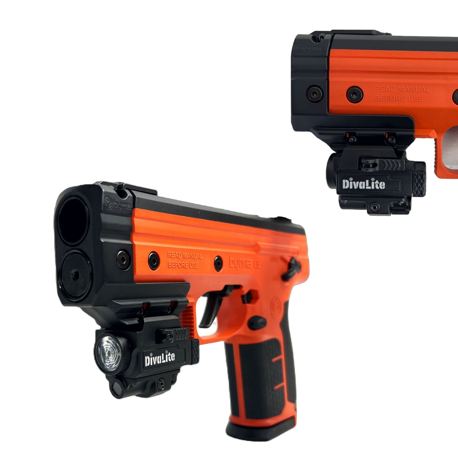 Divalite 800lm LED Tactical Flashlight & Green Laser Combo Fits All ...